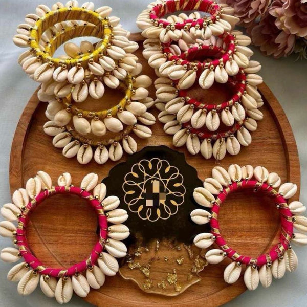 Shell Bangles pack of 10 – Royal Entice