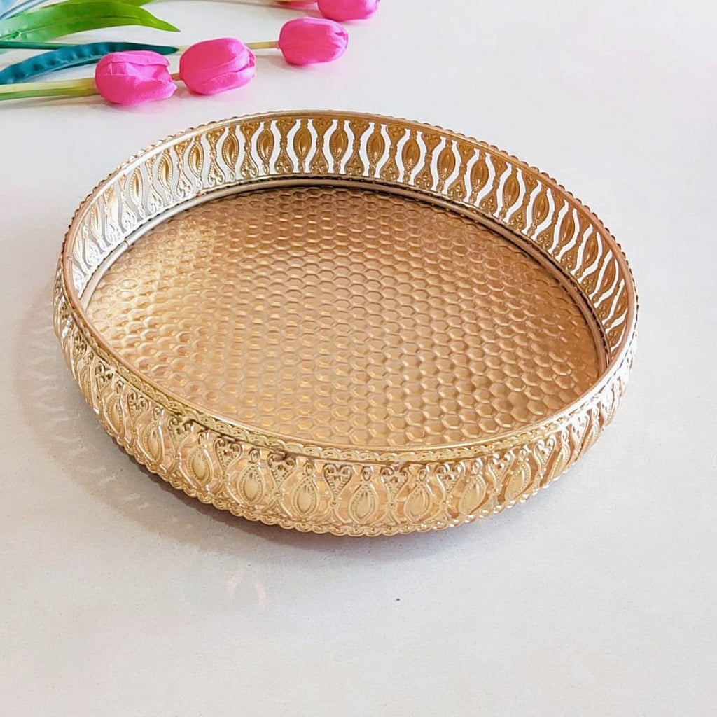 Exclusive Gold finish Tray – Royal Entice
