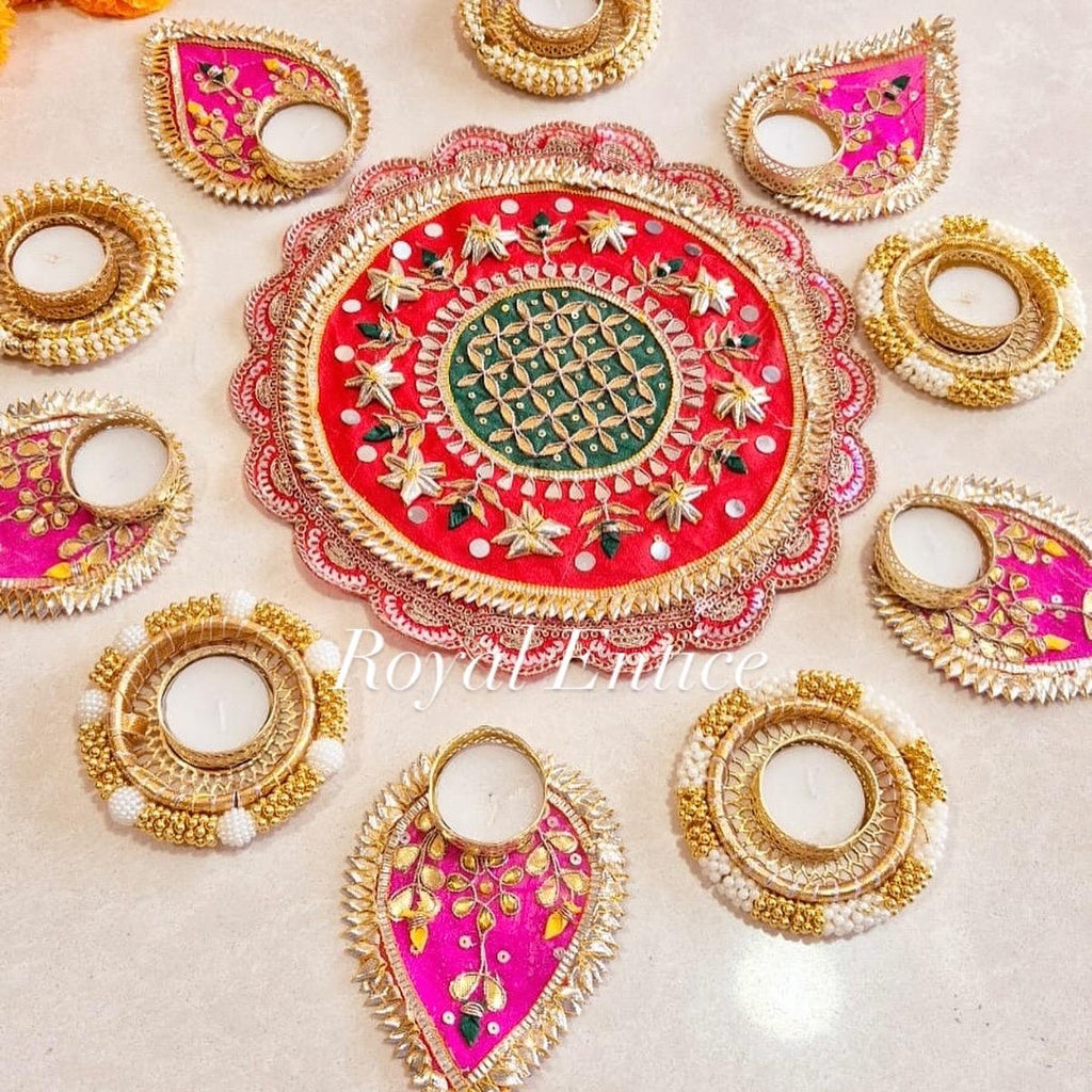 Gota Patti Work Rangoli – Royal Entice