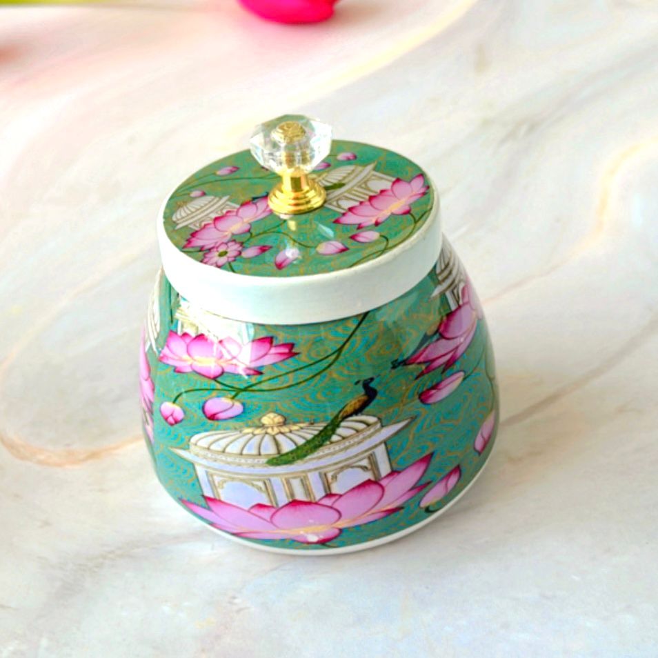 Lotus Tray & Jar set – Royal Entice