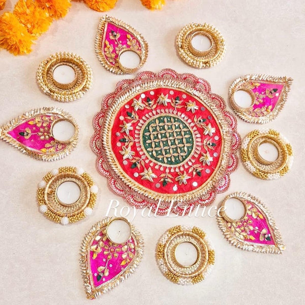 Gota Patti Work Rangoli – Royal Entice
