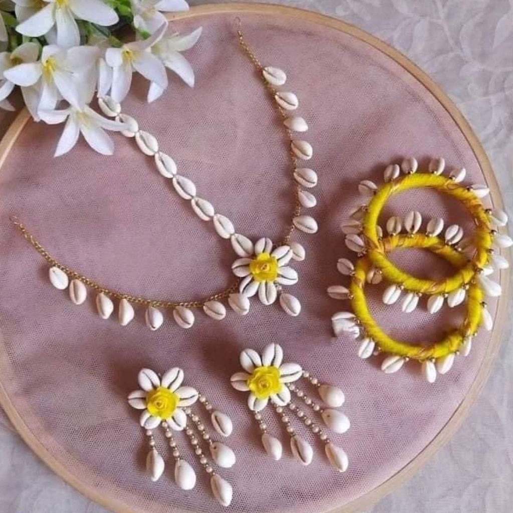 Shell Jewelry for haldi – Royal Entice